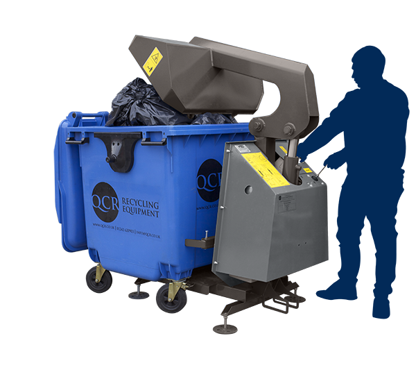 1100L Wheelie Bin Compactor | QCR